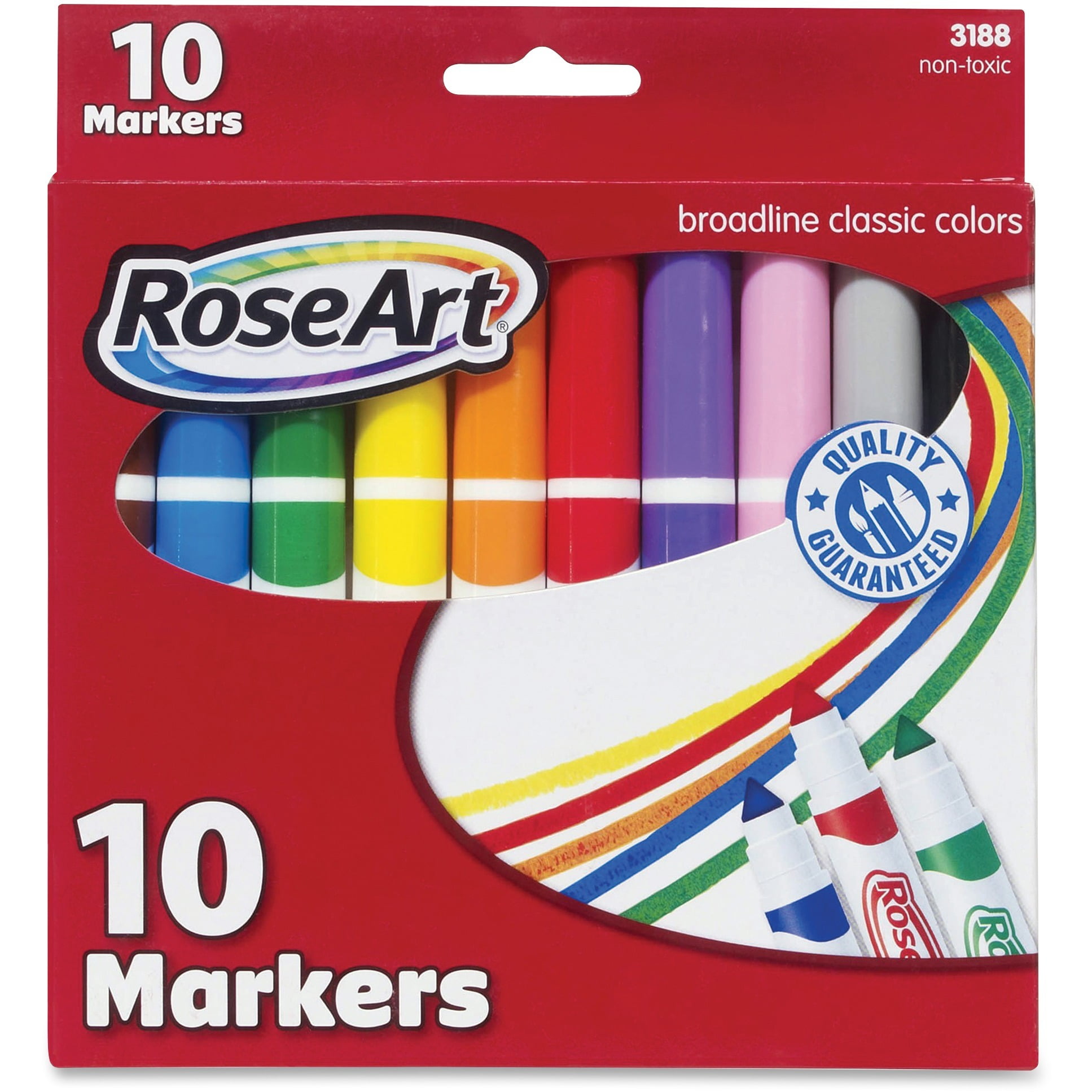 RoseArt, RAIDDT51, Broadline Classic Colors Markers, 10 / Set - Walmart.com