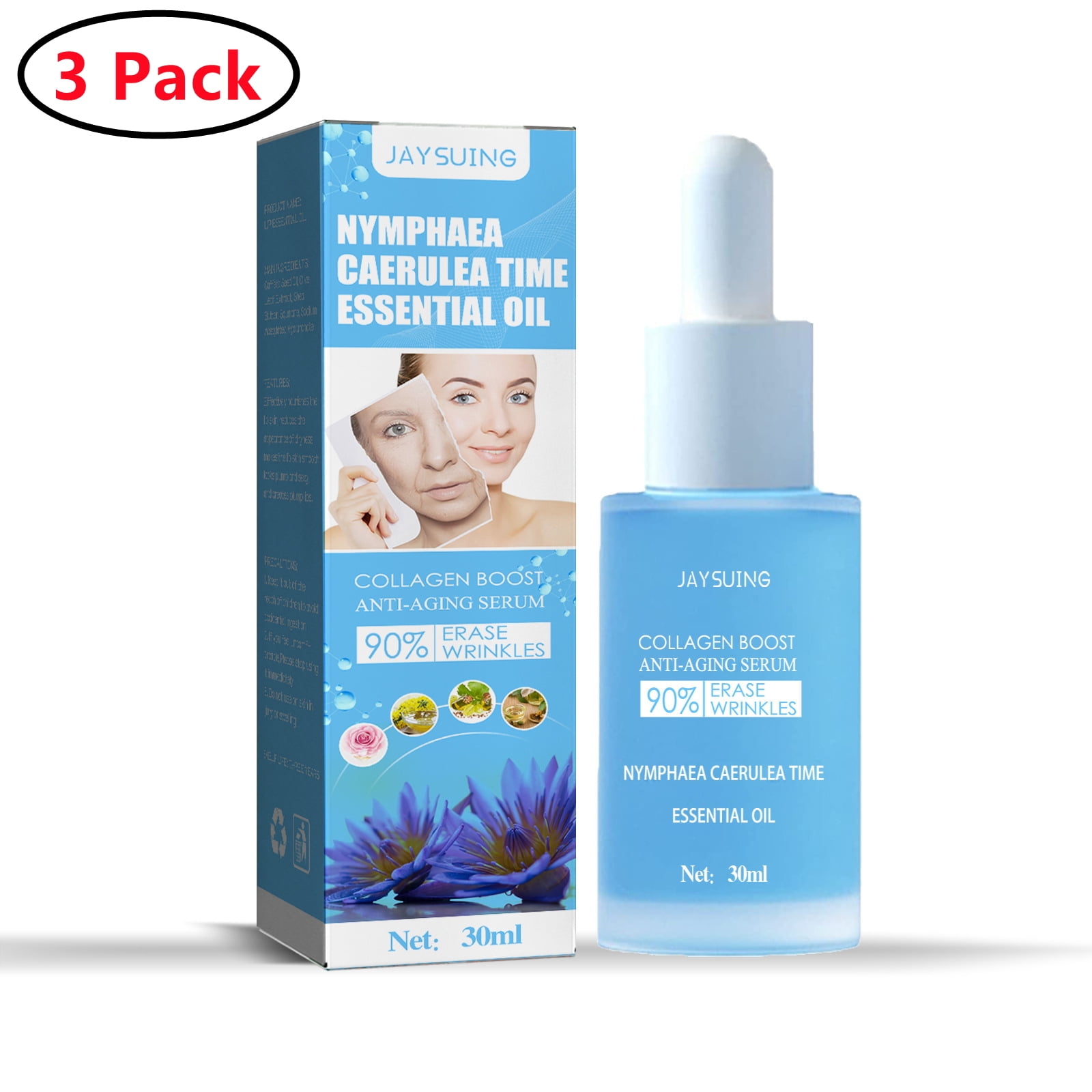 Rosehome 3 Pack Face Serum Anti Aging Serum Bakuchiol Retinol