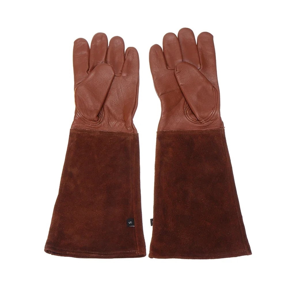 RoseOcean 1 Pair Heavy Duty Gardening Rose Pruning Gauntlet Gloves Thorn Proof Long Sleeve Work ...