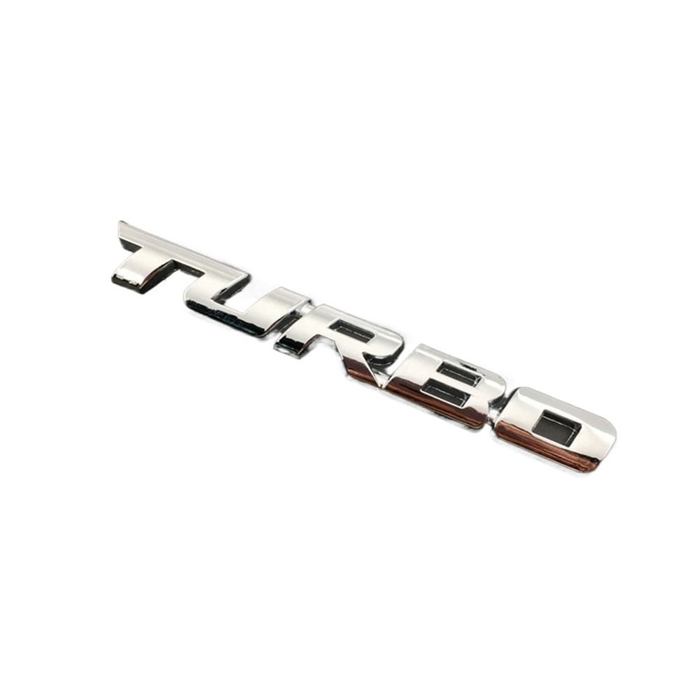 RoseOcean 2Pcs Universal 3D Metal Letter Car Styling TURBO Boost ...