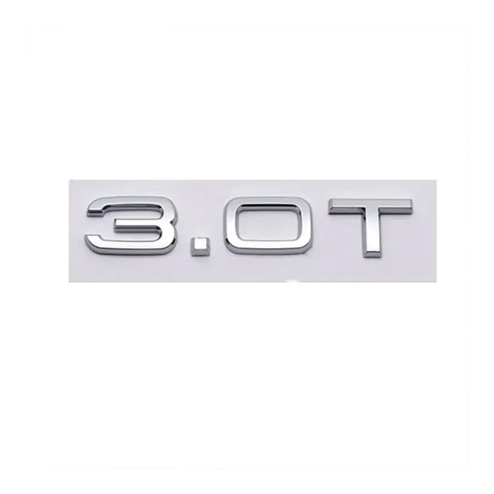 RoseOcean 3D ABS 1.8T 2.0T 3.0T Logo Letters Car Rear Trunk Badge ...