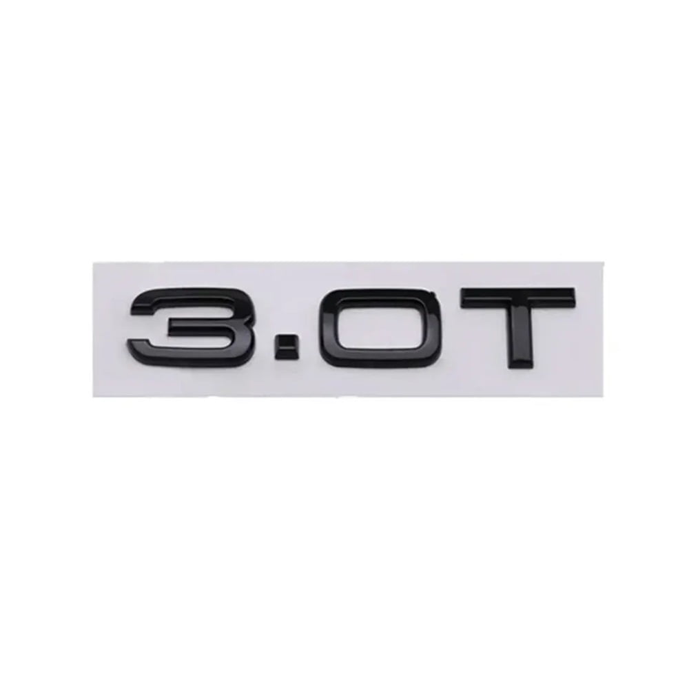 RoseOcean 3D ABS 1.8T 2.0T 3.0T Logo Letters Car Rear Trunk Badge Emblem For A3 A4 A5 A6 A7 A8 ...