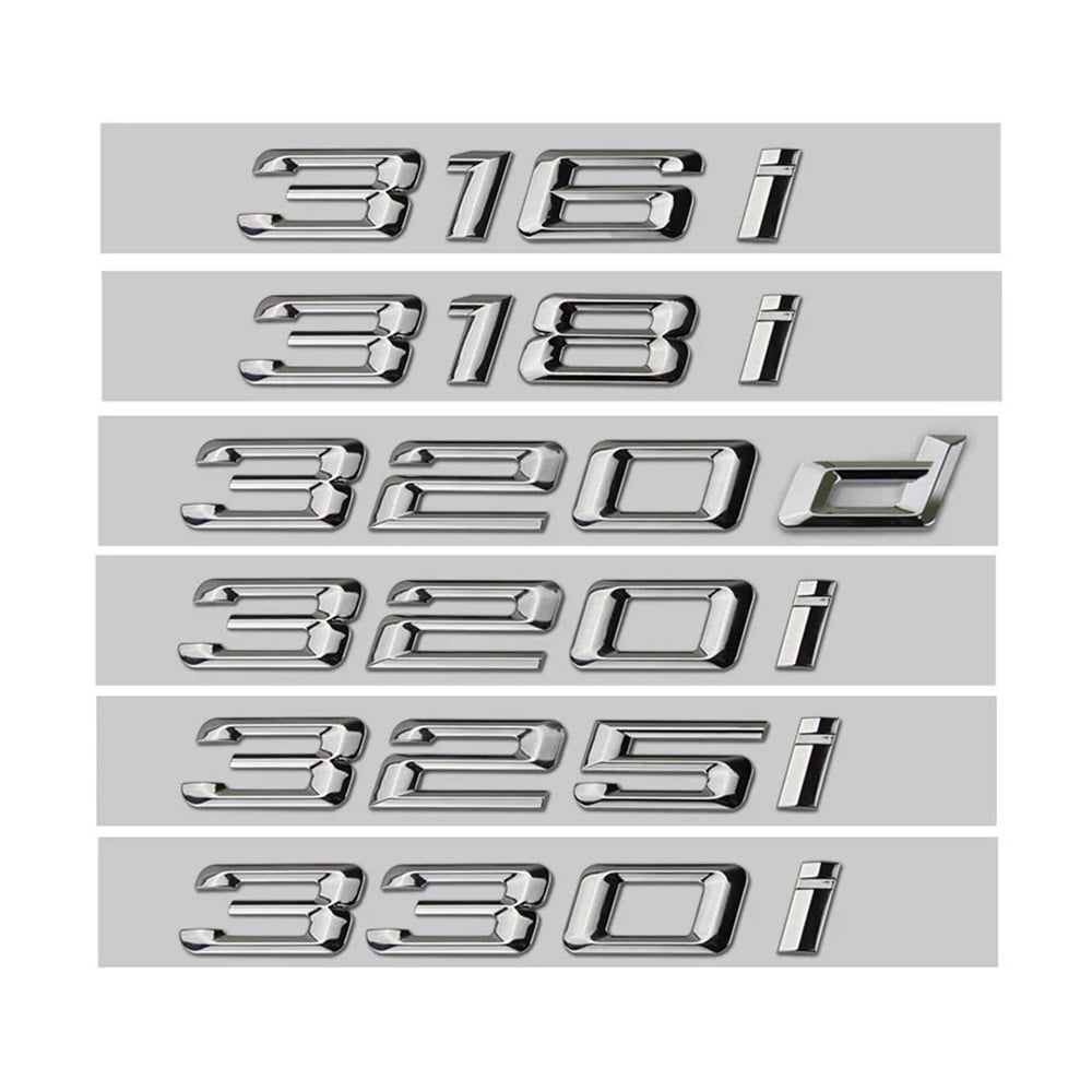 RoseOcean 3D ABS Logo 320i 318i 318d 325i 330i 330d 320d Emblem Letters ...