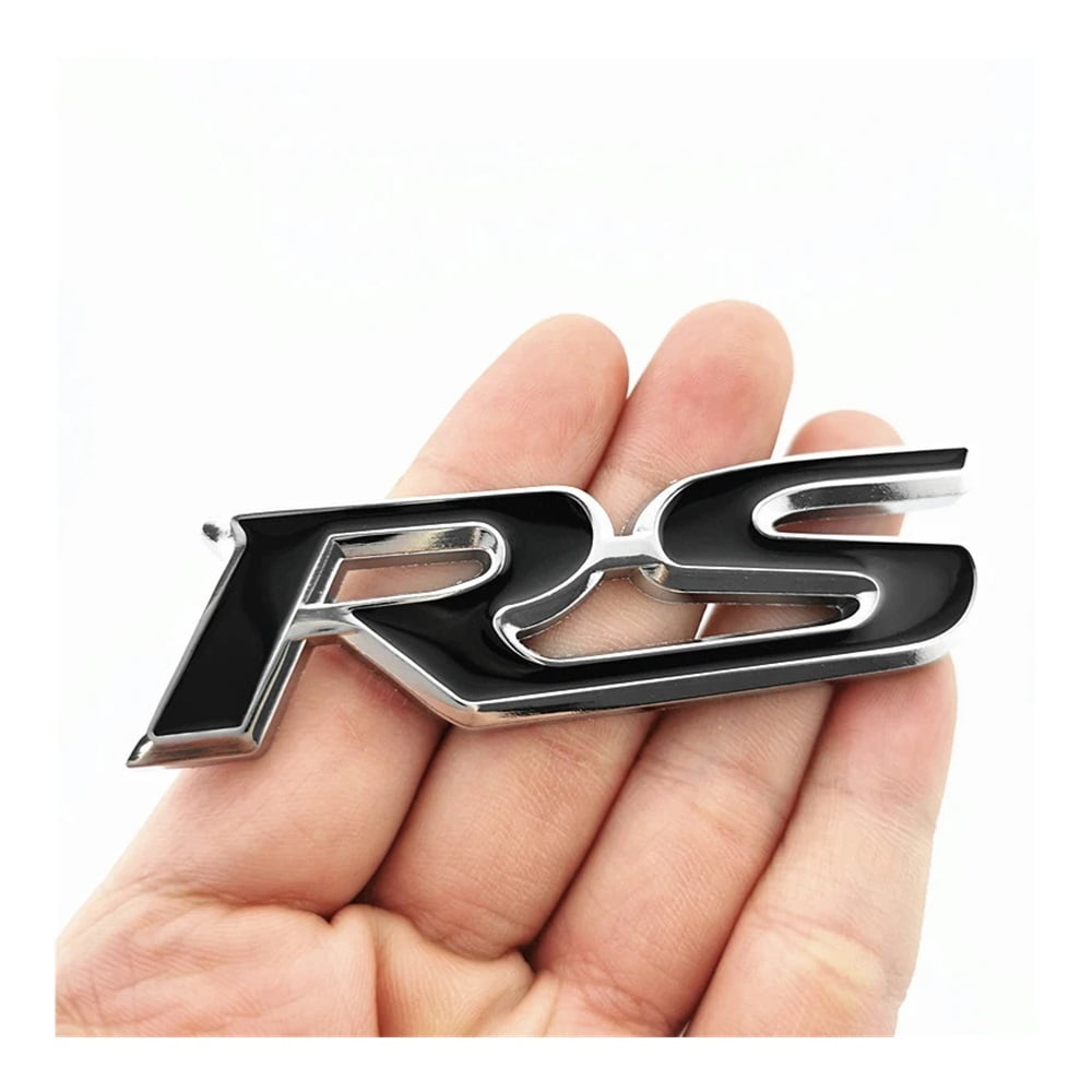 RoseOcean 3D Metal Car Letters For RS Emblem RS Logo Sport Badge Front ...