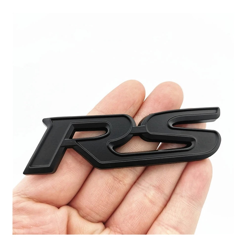 RoseOcean 3D Metal Car Letters For RS Emblem RS Logo Sport Badge Front ...