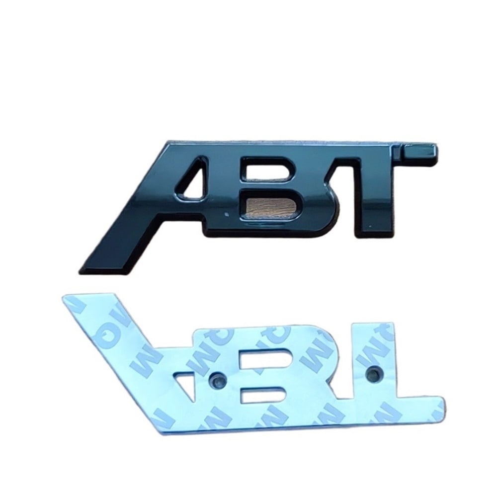 RoseOcean 3D Metal Logo ABT Emblem Car Trunk Badge For T6 S5 RS7 C8 Q8 ...