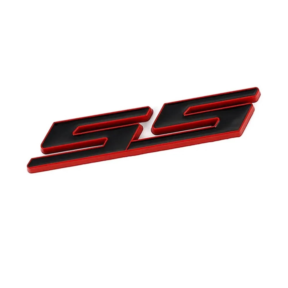 RoseOcean 3D Metal Red Black Logo SS Sticker Front Grille Emblem Car ...