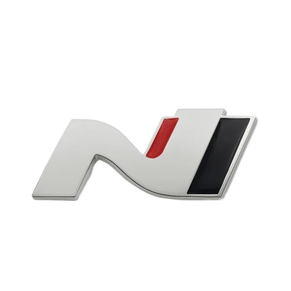 RoseOcean 3d Metal Chrome Black Red Nline N Line Logo Car Grill Emblem ...