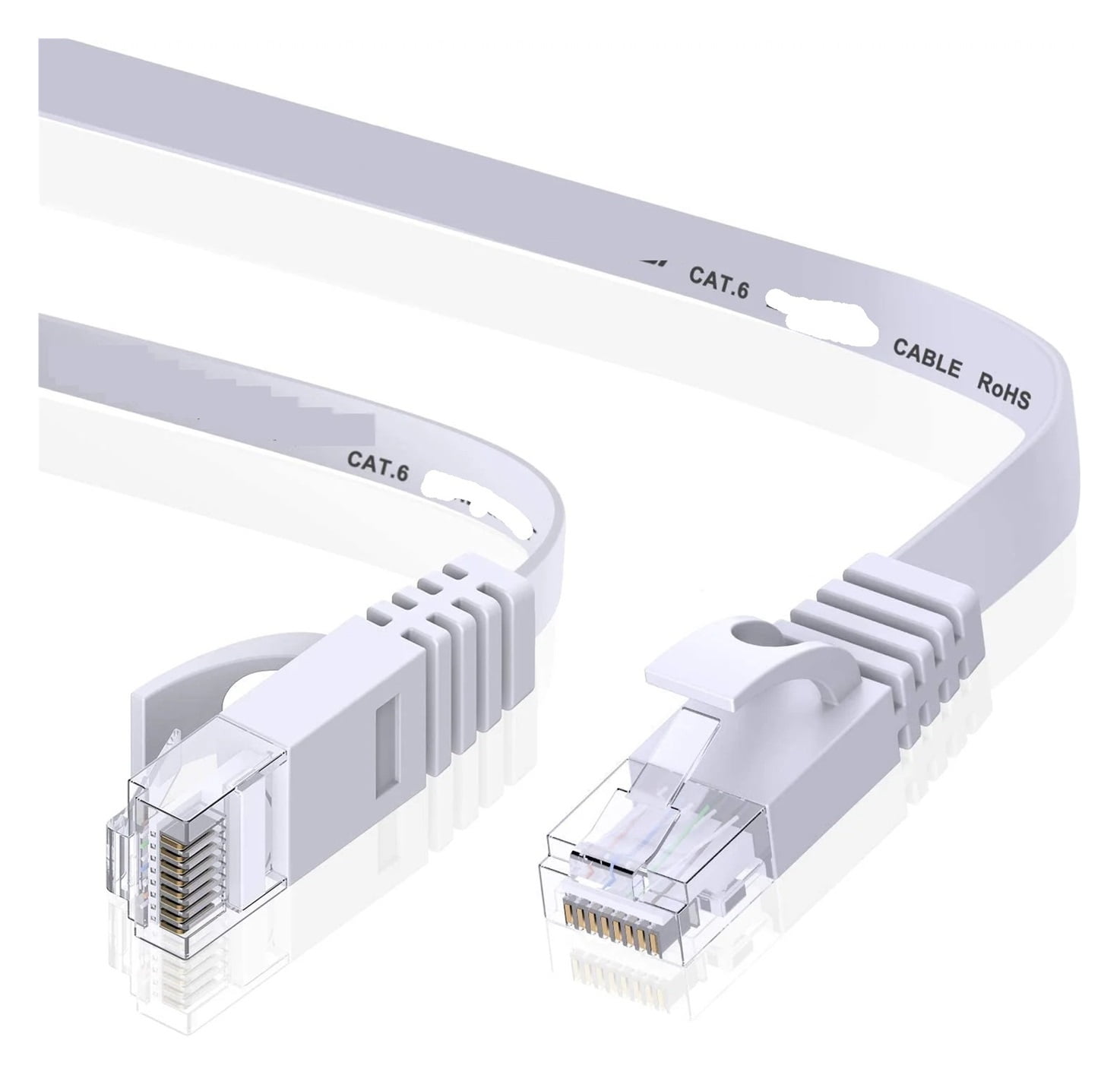 RoseOcean 5M 10M 15M 20M 30M Ethernet Cable Cat 6 Flat Long High Speed ...