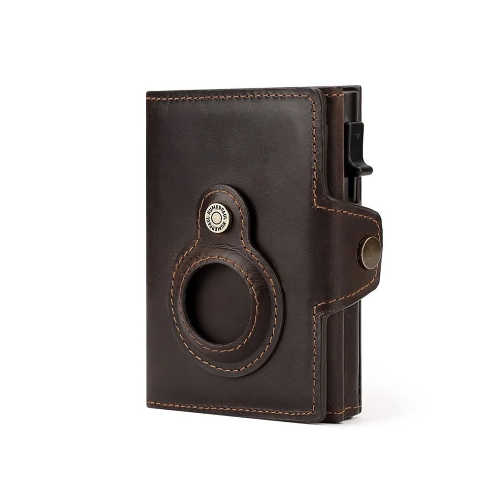 RoseOcean Anti-scan Magnet Credit Card Holder Wallet Genuine Leather ...