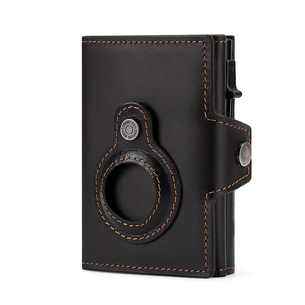 RoseOcean Anti-scan Magnet Credit Card Holder Wallet Genuine Leather ...