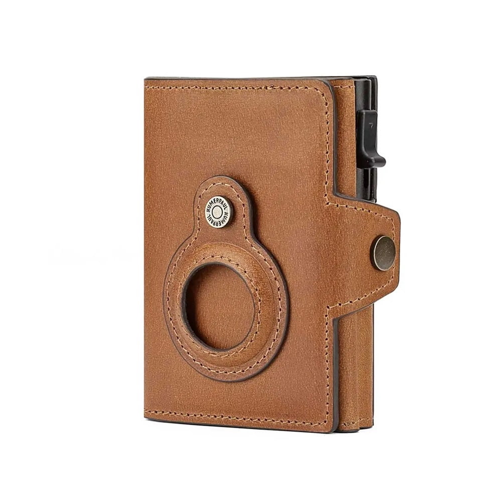 RoseOcean Anti-scan Magnet Credit Card Holder Wallet Genuine Leather ...