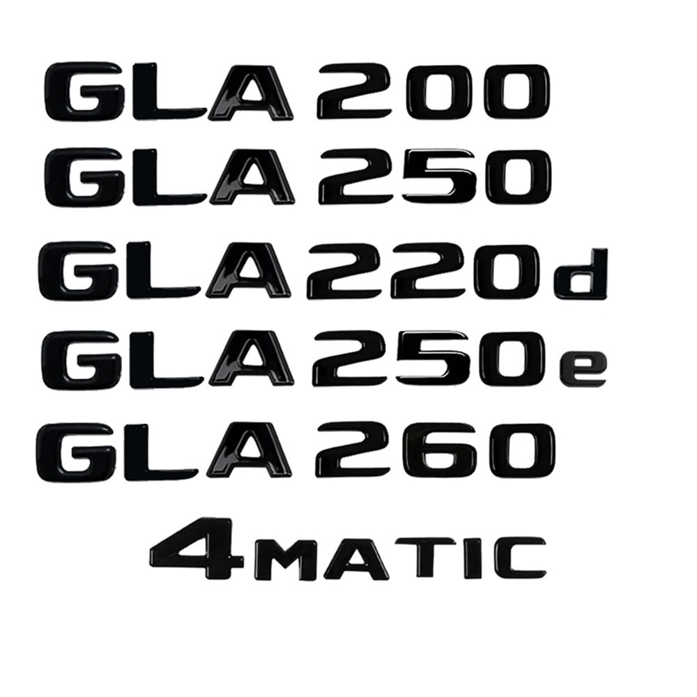 RoseOcean Car Tail Trunk Letters Logo Emblem Badge Sticker For Mercedes ...