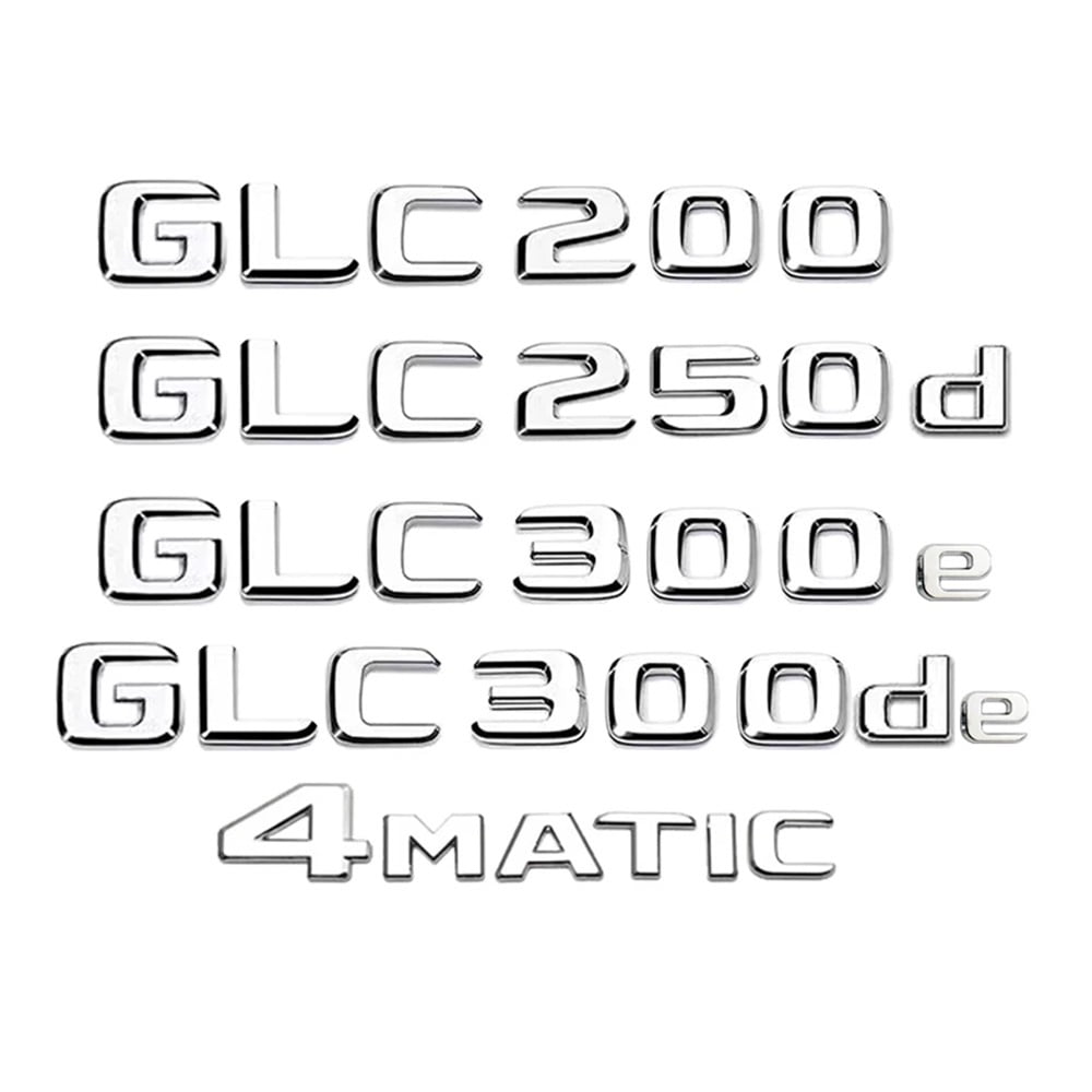 RoseOcean Car Tail Trunk Letters Logo Emblem Badge Sticker For Mercedes ...