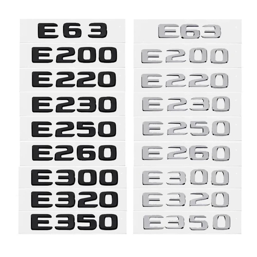 RoseOcean Car Trunk Letters Logo Emblem Badge Decals Sticker For ...