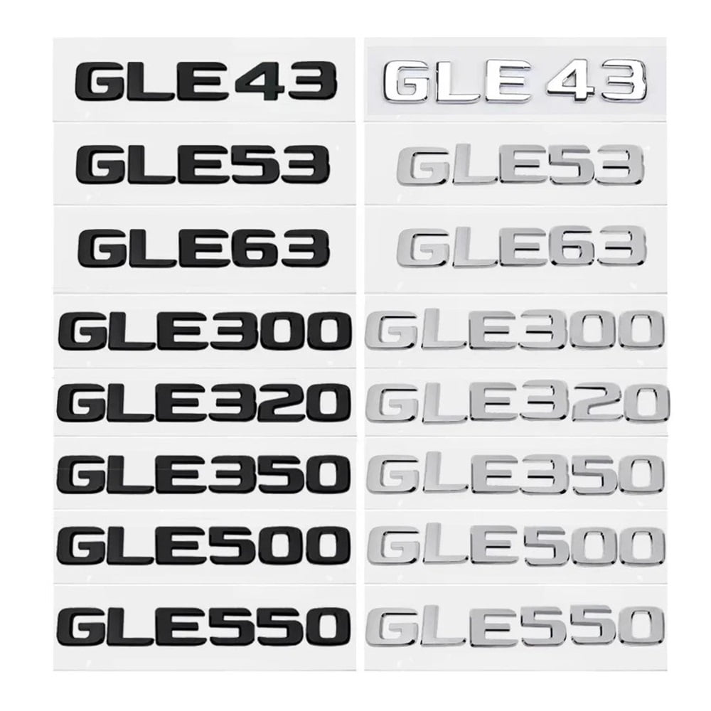 RoseOcean Car Trunk Letters Logo Emblem Badge Decals Sticker For ...