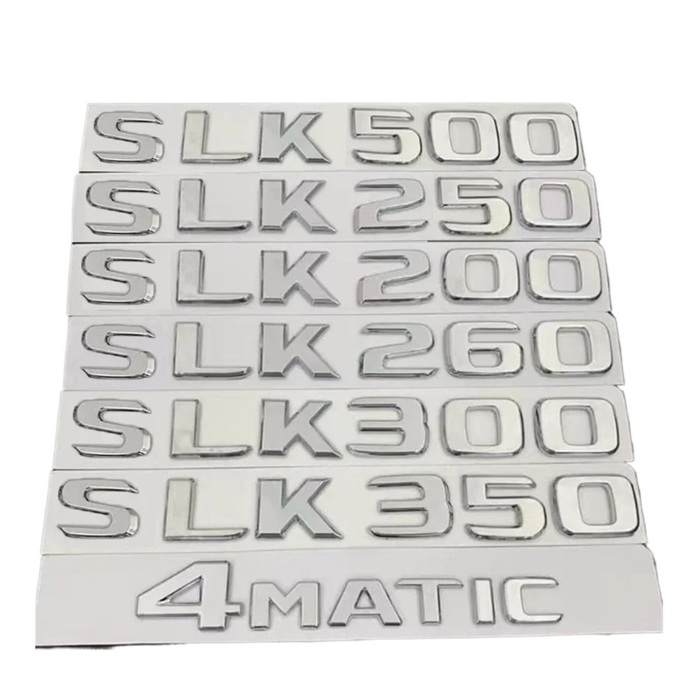 RoseOcean Car Trunk Letters Logo Emblem Badge Decals Sticker For ...