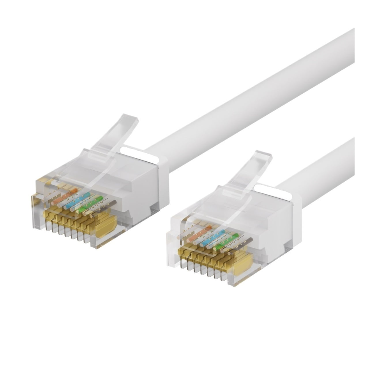 RoseOcean Cat6A Ethernet Cable 1pcs Slim Short Cable RJ45 internet 10G ...