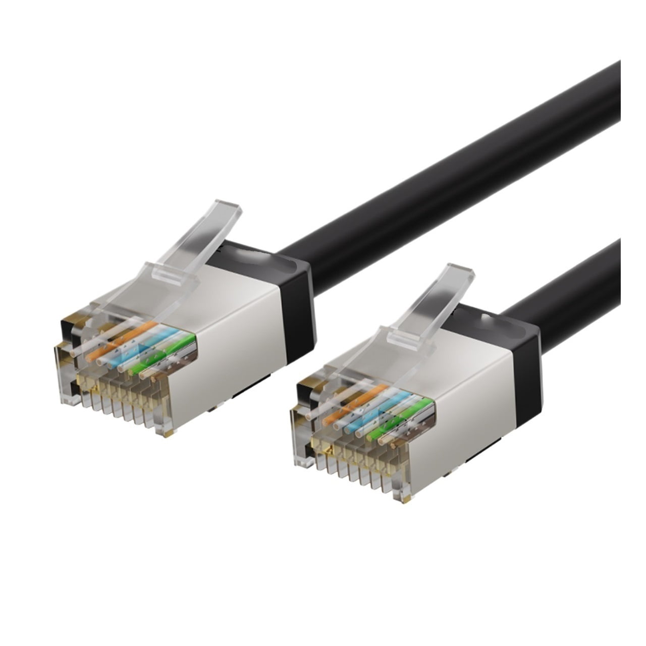 RoseOcean Cat6A Ethernet Cable 1pcs Slim Short Cable RJ45 internet 10G ...