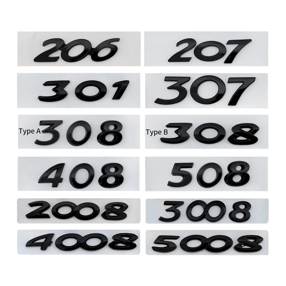 RoseOcean Metal Car Rear Trunk Decal Emblem Badge Sticker Logo For ...