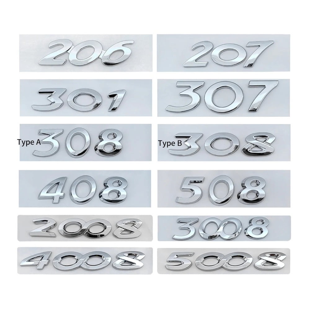 RoseOcean Metal Car Rear Trunk Decal Emblem Badge Sticker Logo For ...