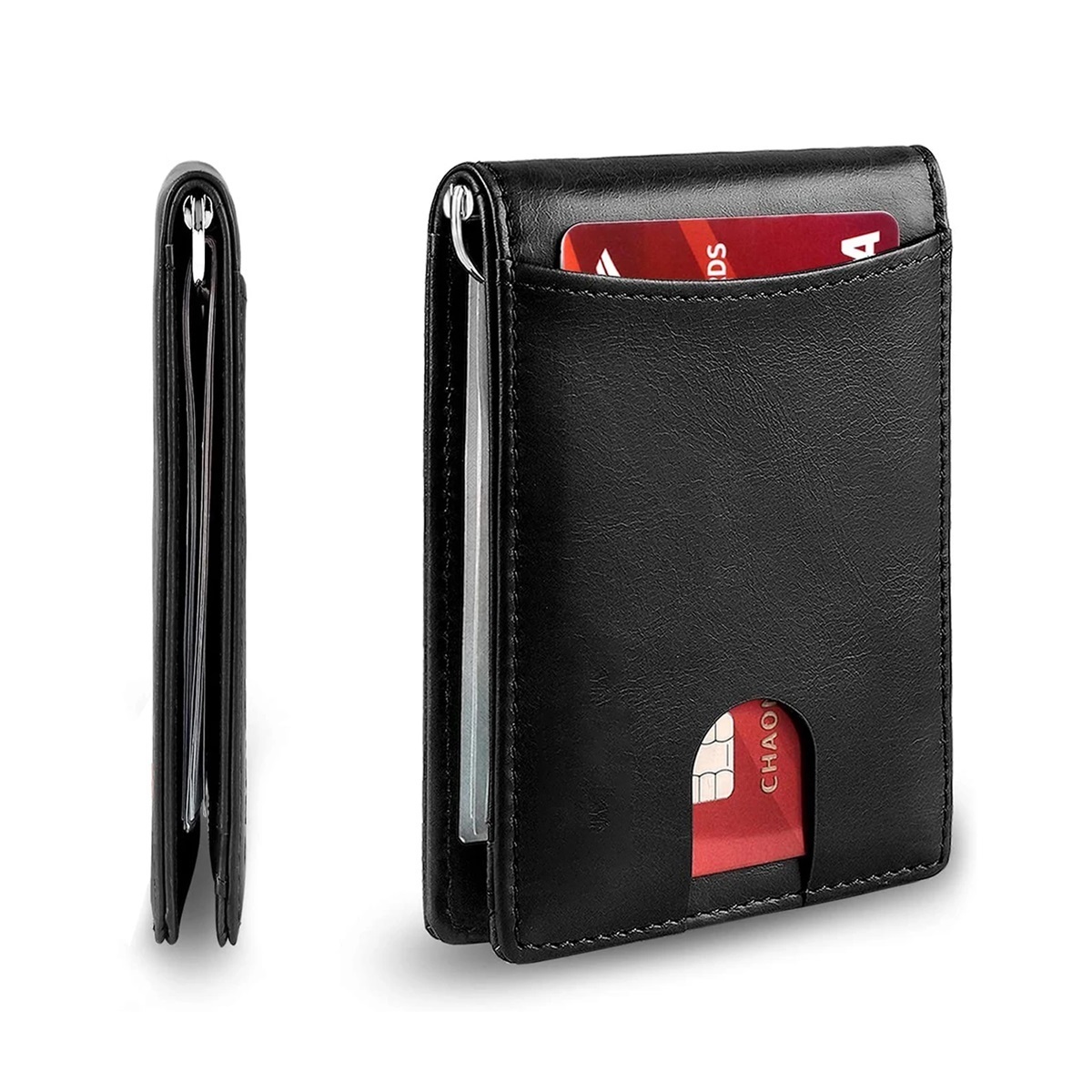 RoseOcean Rfid Carbon Fiber Men Wallets Man Card Holder Money Bag Slim ...