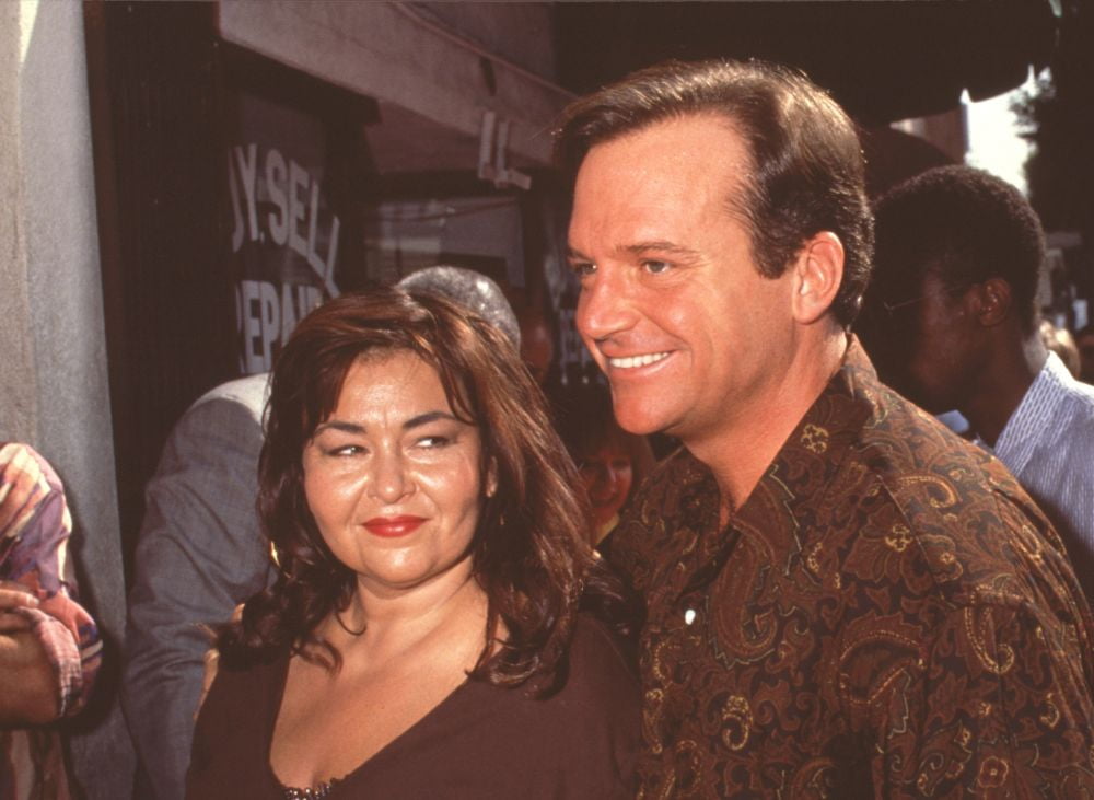 Roseanne Barr And Tom Arnold Close Up At Hollywood Walk Of Fame Star ...