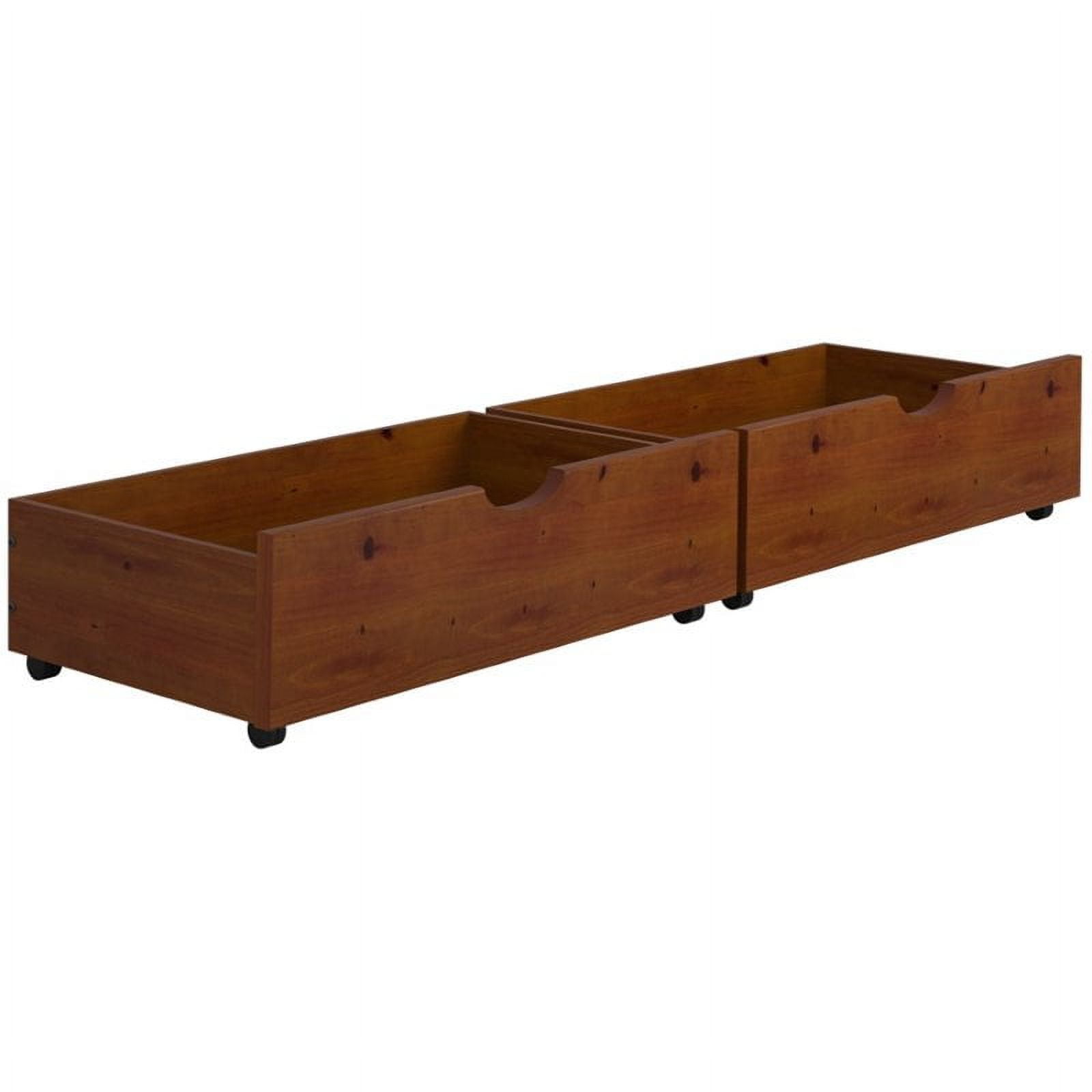 Roseberry Kids Wooden Underbed Storage Drawer with Wheels in Light ...