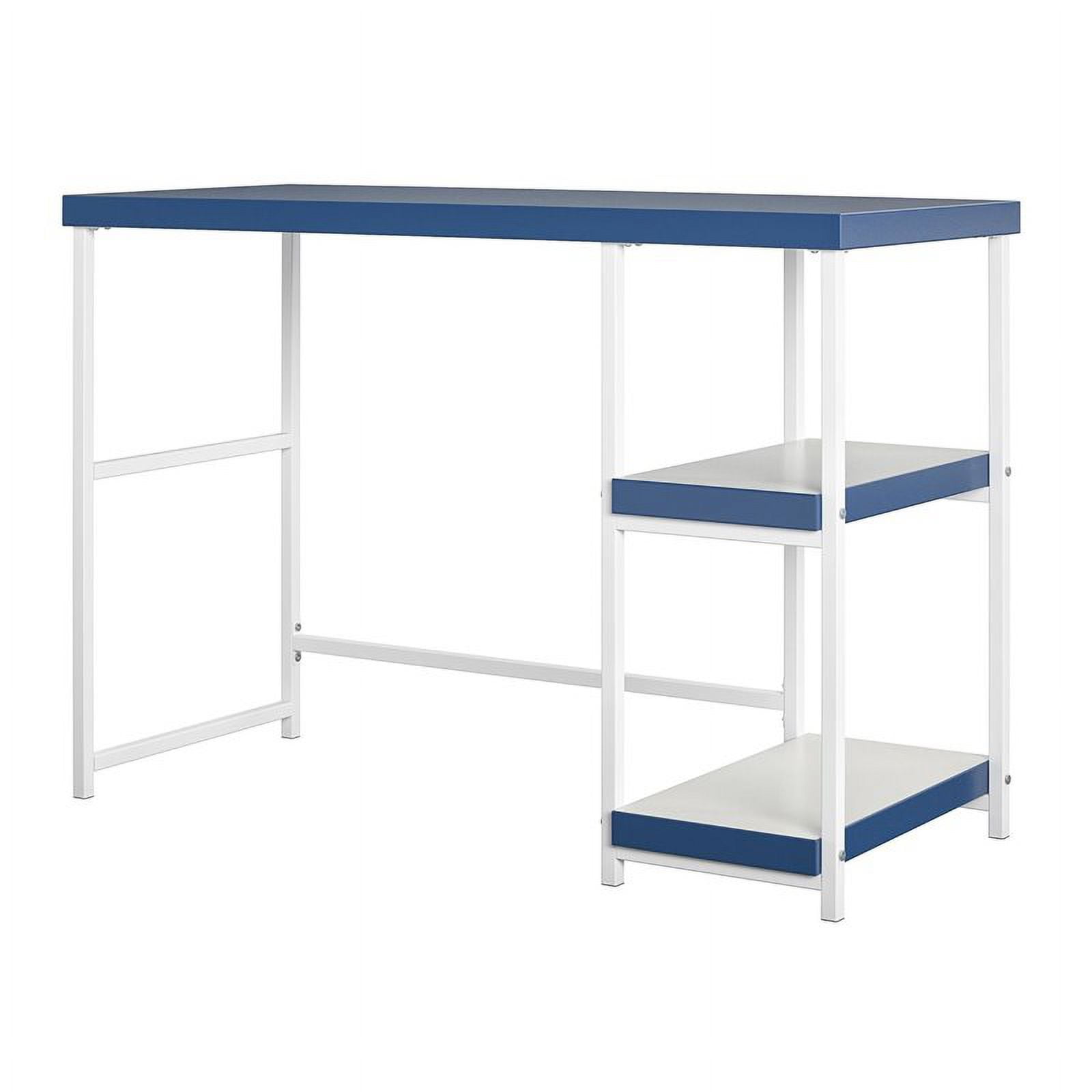 Rosebery Kids Transitional Kids Desk with Reversible Shelves in Navy ...