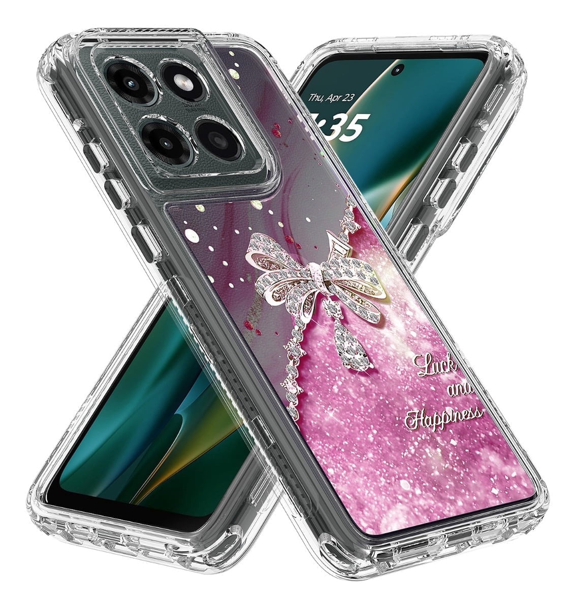 Rosebono Compatible With Motorola Moto G 2025 Sparkle Rhinestone ...