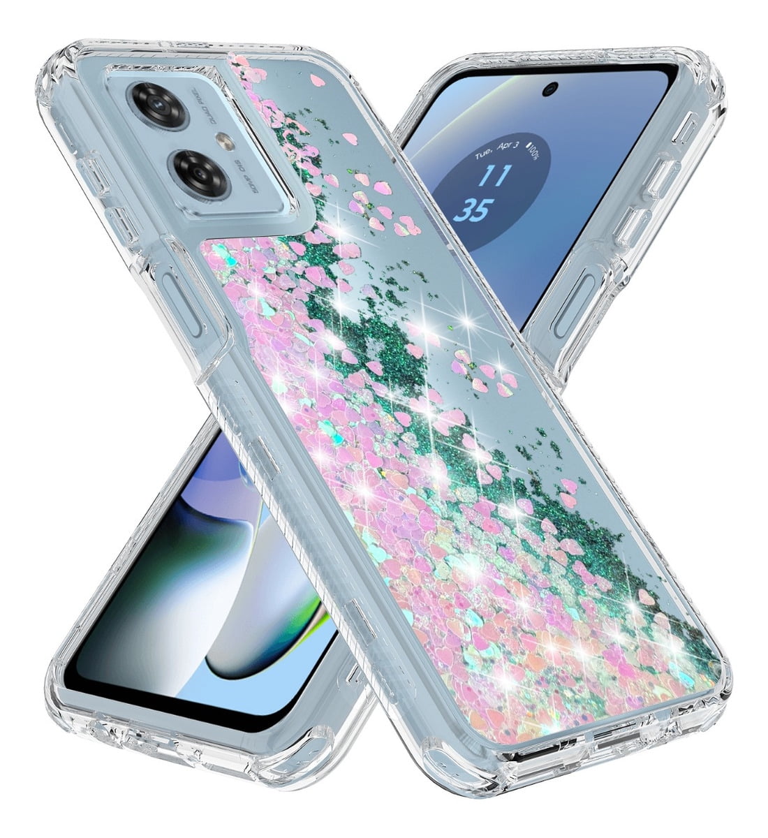 Rosebono Compatible With Motorola Moto G84 5G Case, 3in1 Hybird ...