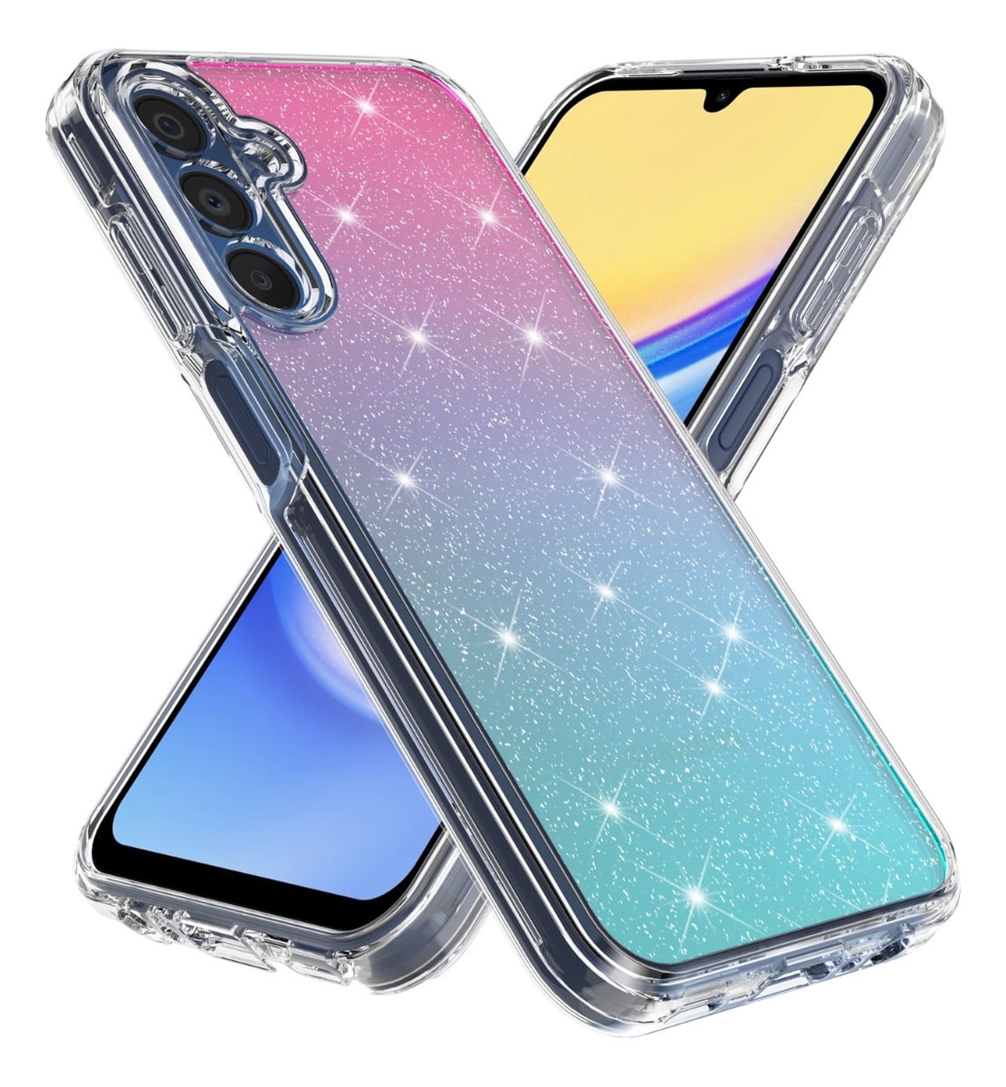 Rosebono Compatible With Samsung Galaxy A15 5G Case, Hybrid Glitter ...