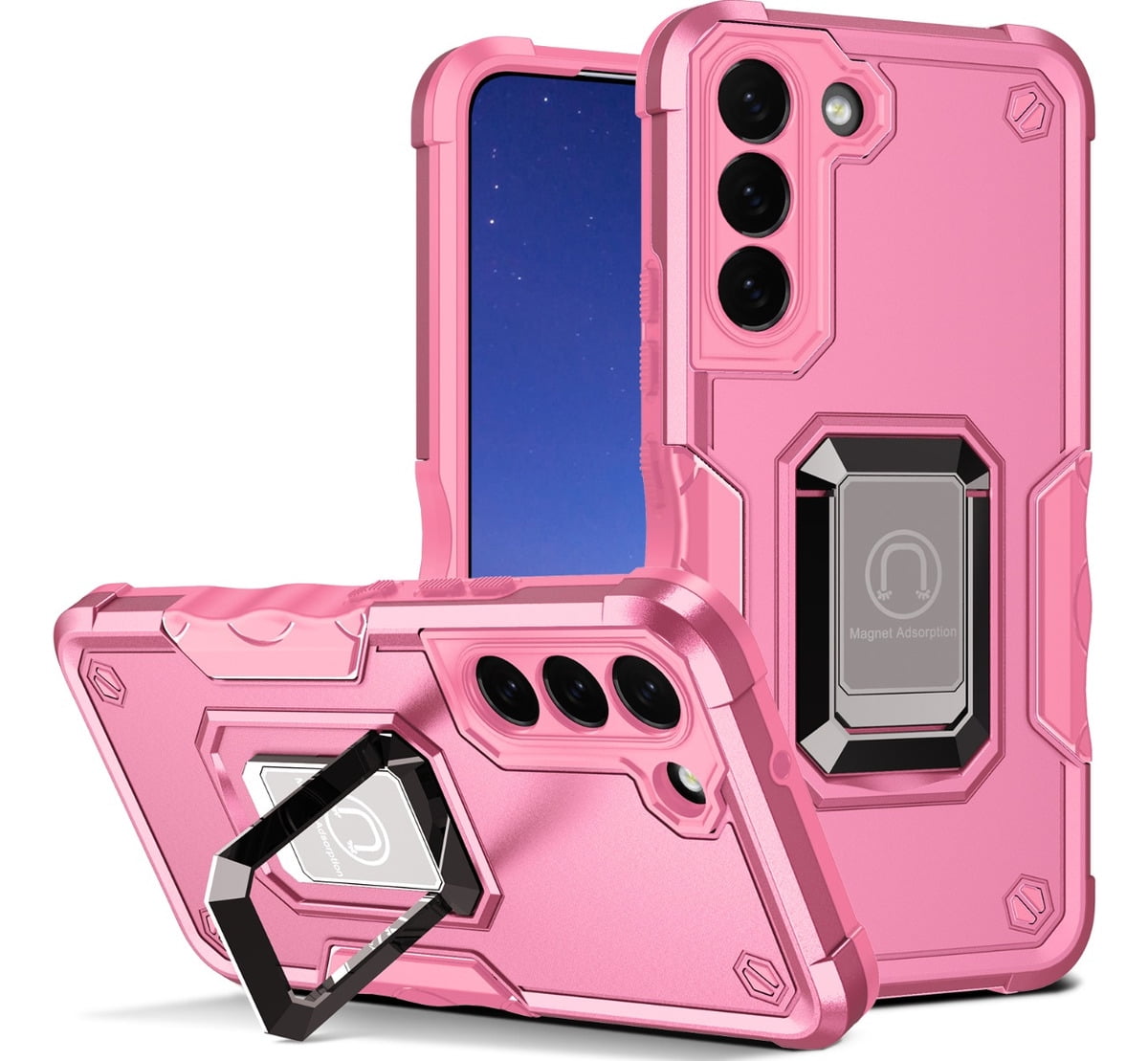 Rosebono Defender Armor Cell Phone Case for Samsung Galaxy A35, Pink ...