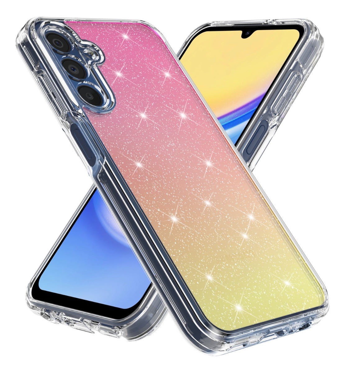 Rosebono Compatible With Samsung Galaxy A55 Case, Hybrid Glitter ...