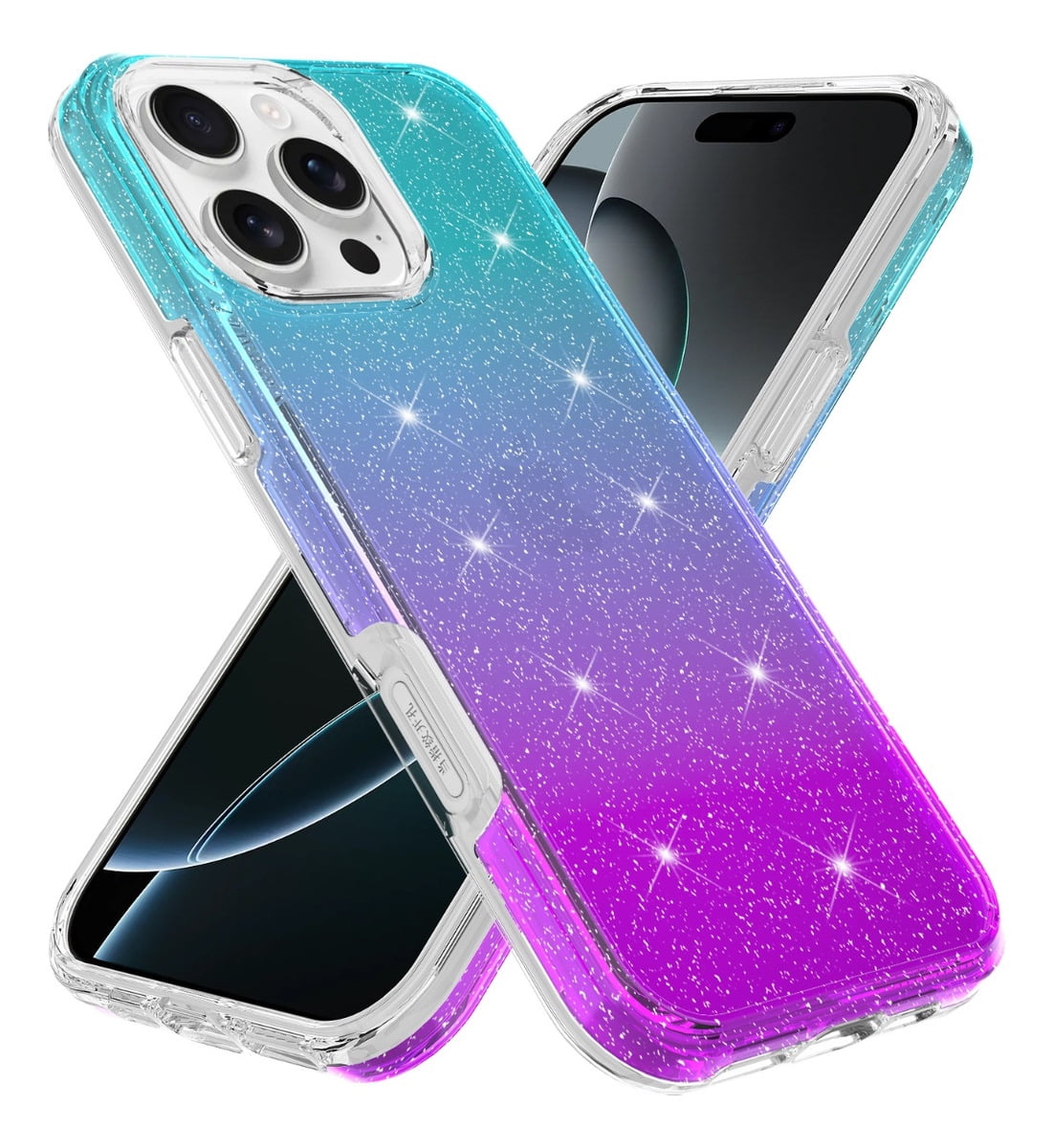Rosebono Compatible With iPhone 16 Plus Case, Hybrid Glitter Sparkle ...