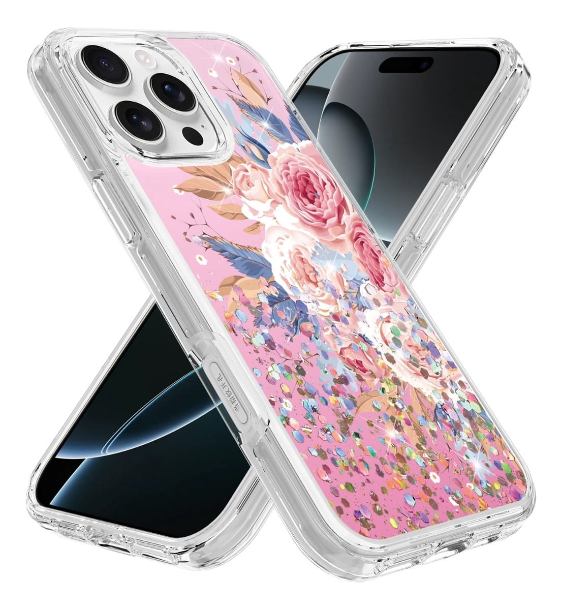 Rosebono Compatible With iPhone 16 Plus Case, Hybrid Graphic Design ...