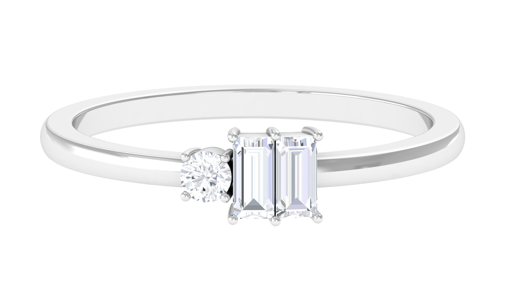 Rosec Jewels - 0.25 CT Certified Moissanite Promise Ring for Women ...