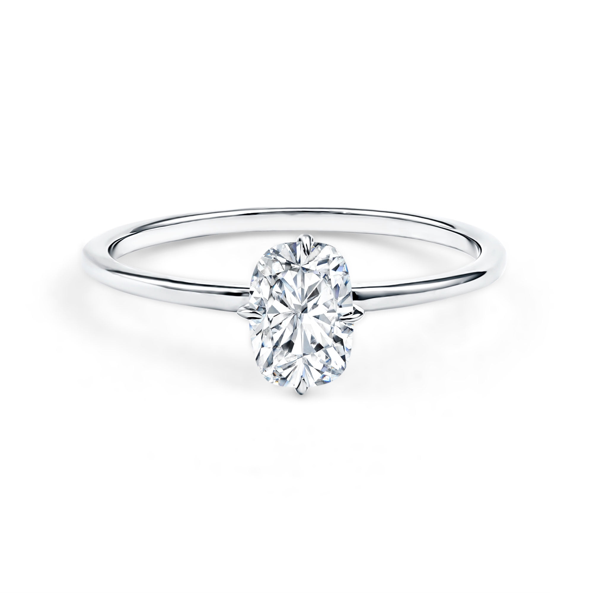 Rosec Jewels - Elongated Cushion Cut Diamond Ring 1 ct - 7x5 mm - EF-VS ...