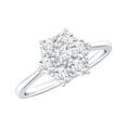 Rosec Jewels Lab Created Diamond Floral Ring - Ef-Vs Quality Certified ...