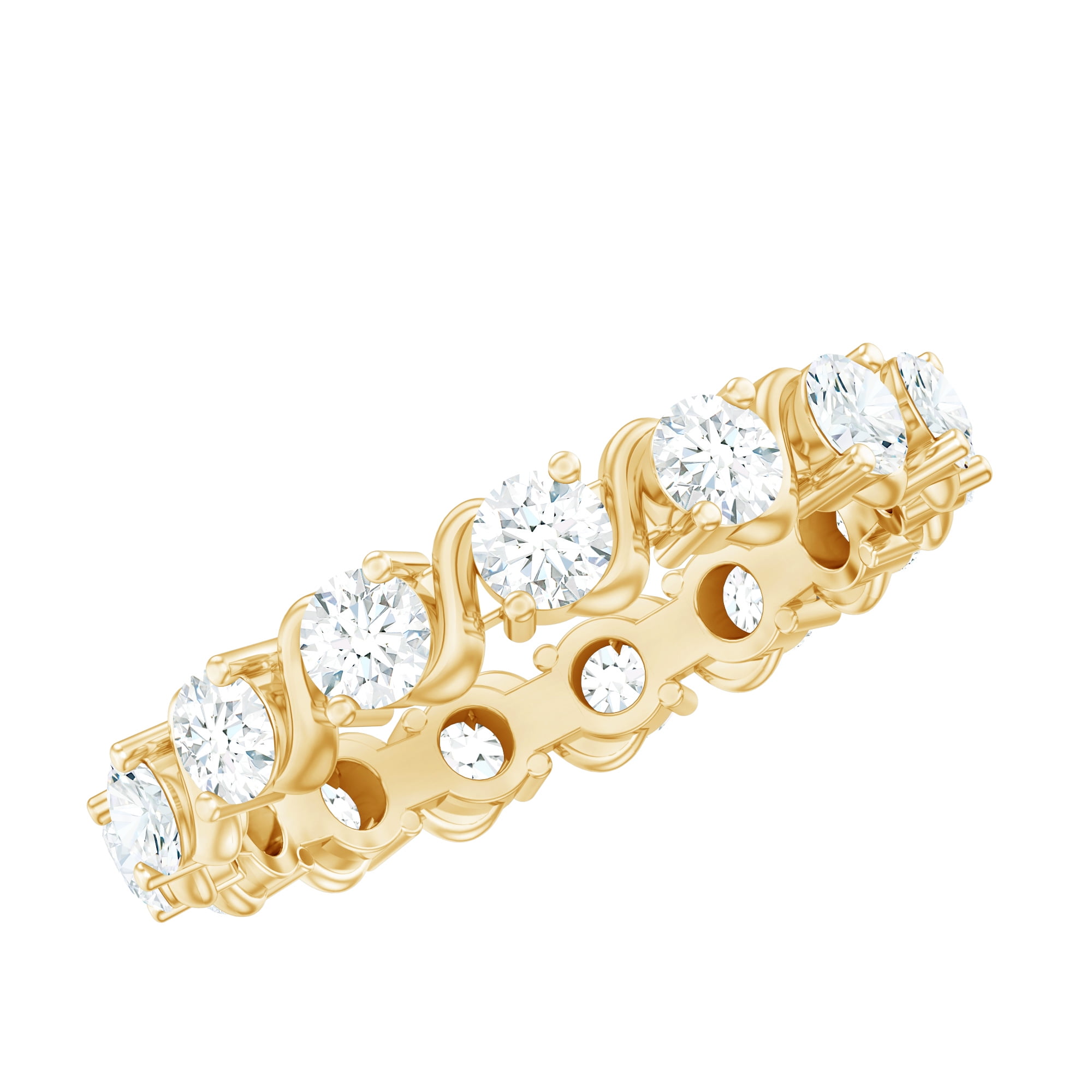 Rosec Jewels Lab Diamond Wedding Anniversary Ring - Full Eternity Band ...