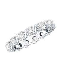 Rosec Jewels Pink Tourmaline Wedding Half Eternity Band Ring, 925 ...