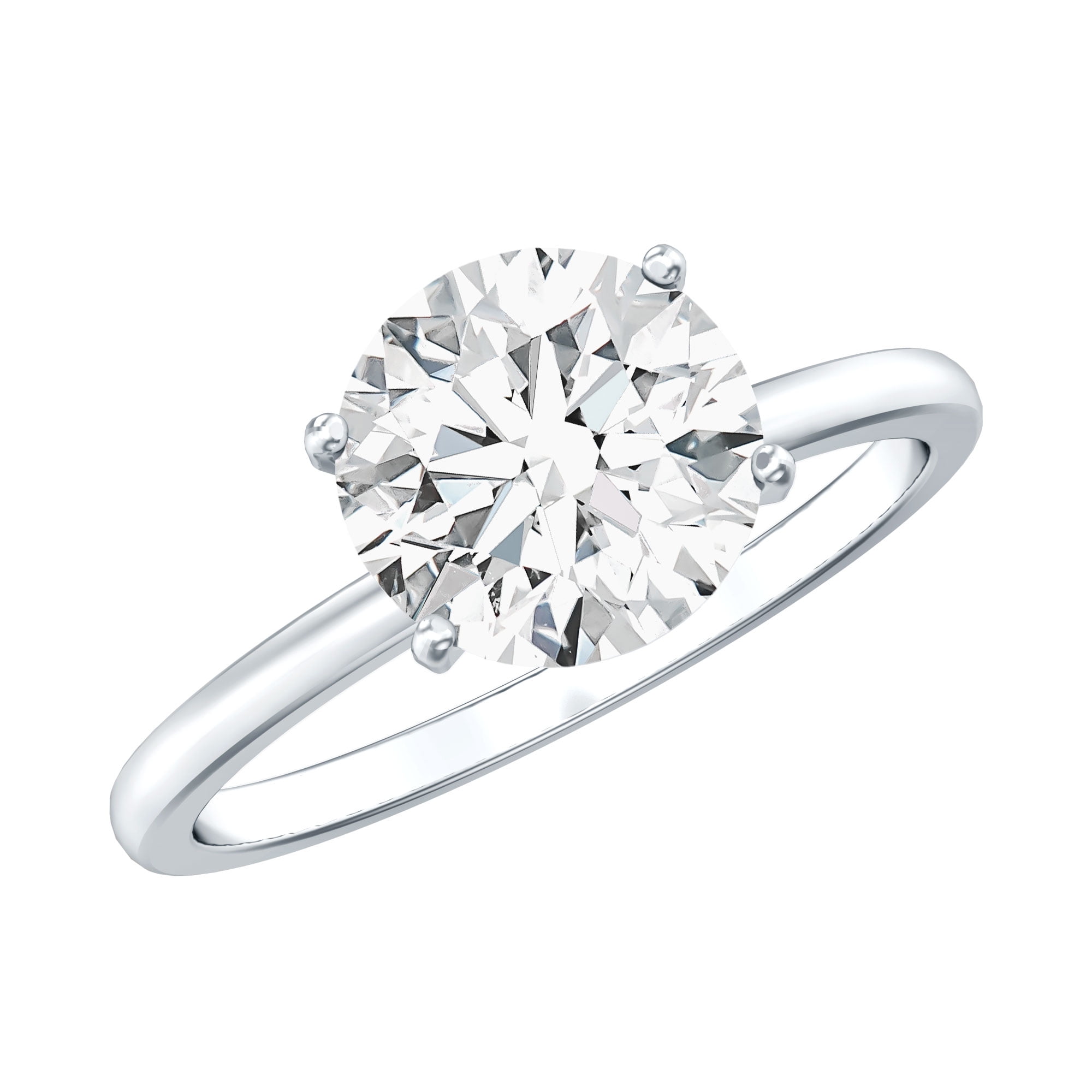 Rosec Jewels - Lab Grown Diamond Engagement Ring 2 Carat - 8 mm ...
