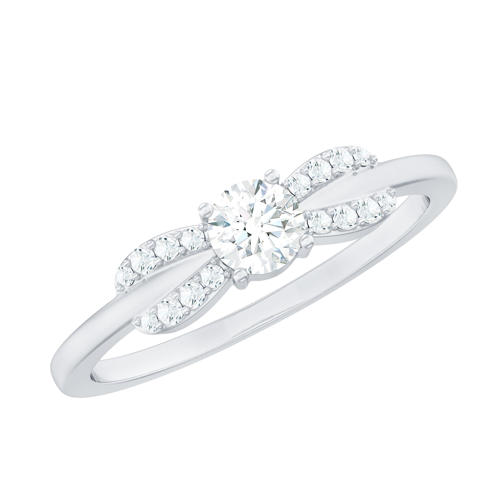 Rosec Jewels Lab Grown Diamond Promise Engagement Ring - EF-VS Quality ...
