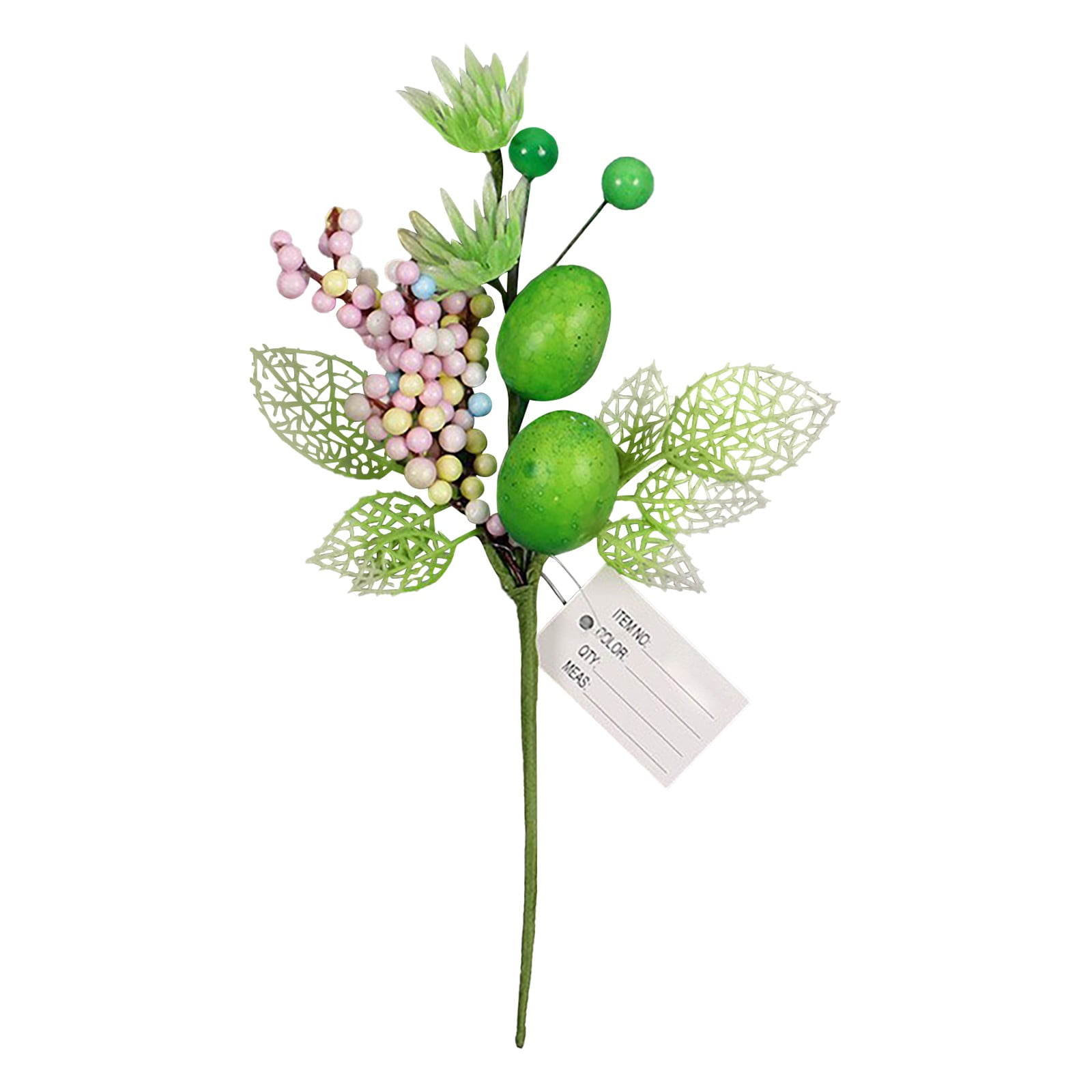 Rosecraft Artificial Easter Flower Easter Colorful Egg Berries ...