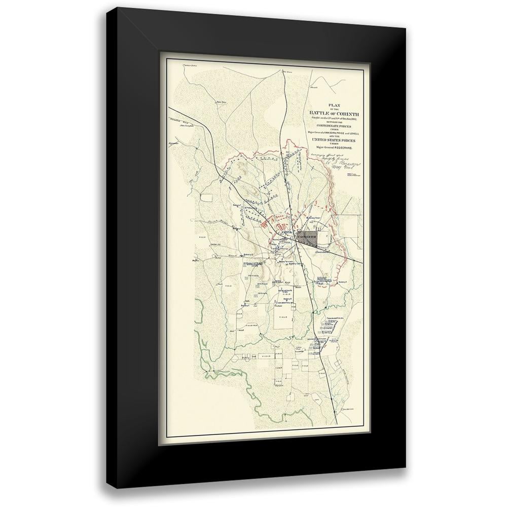 Rosecrans 12x18 Black Modern Framed Museum Art Print Titled - Battle of ...