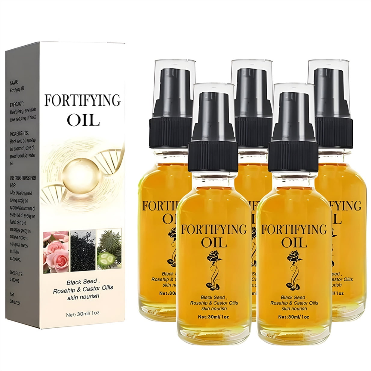 Rosehip Oil, Castor Oil Black Seed Oil Rosehip Oil Face Serum, Lilinas ...