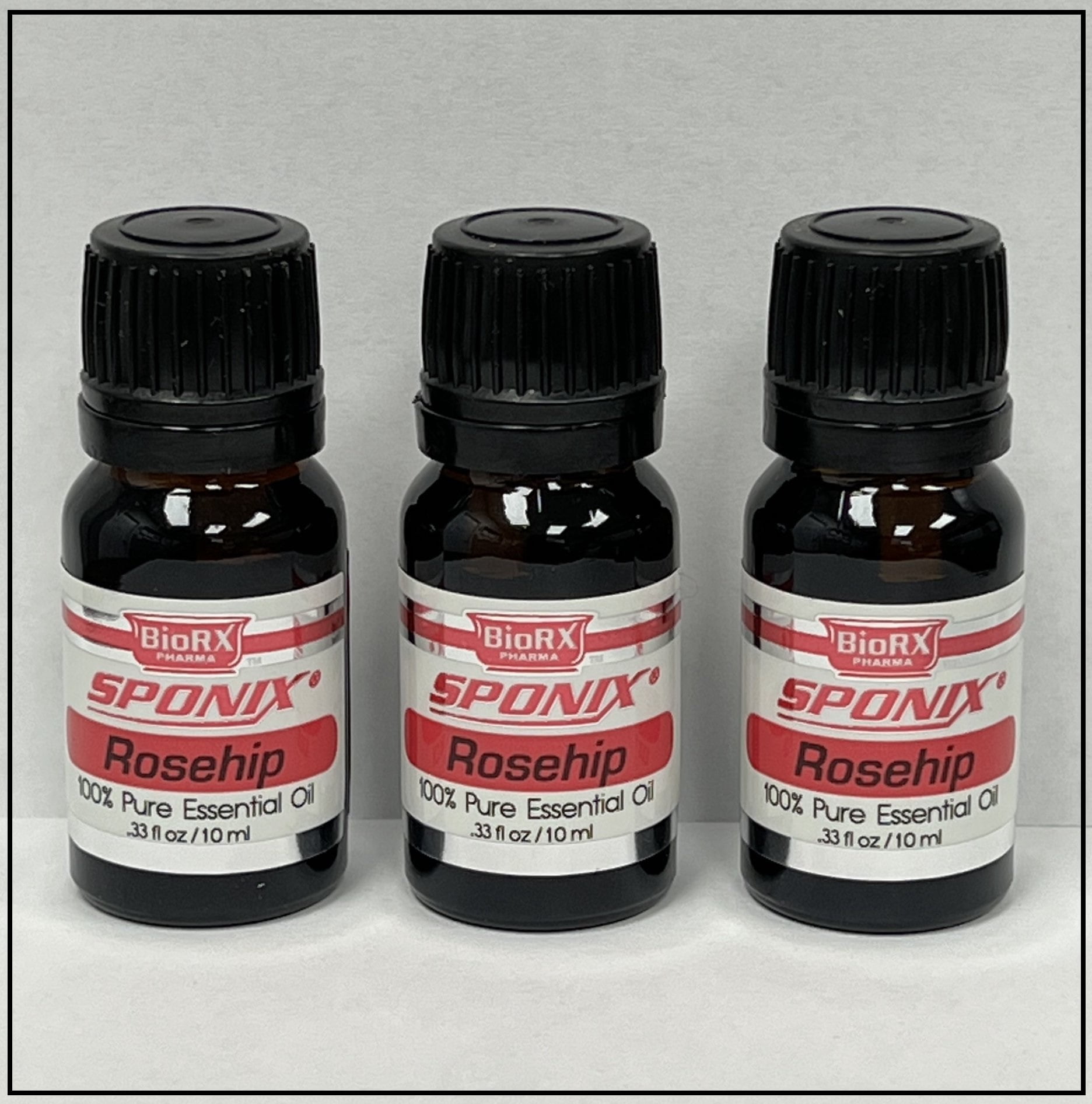 Rosehip Seed Essential Oil 10 mL (1/3 Oz) Pack of 3 - Made with 100% Pure Therapeutic Grade ...