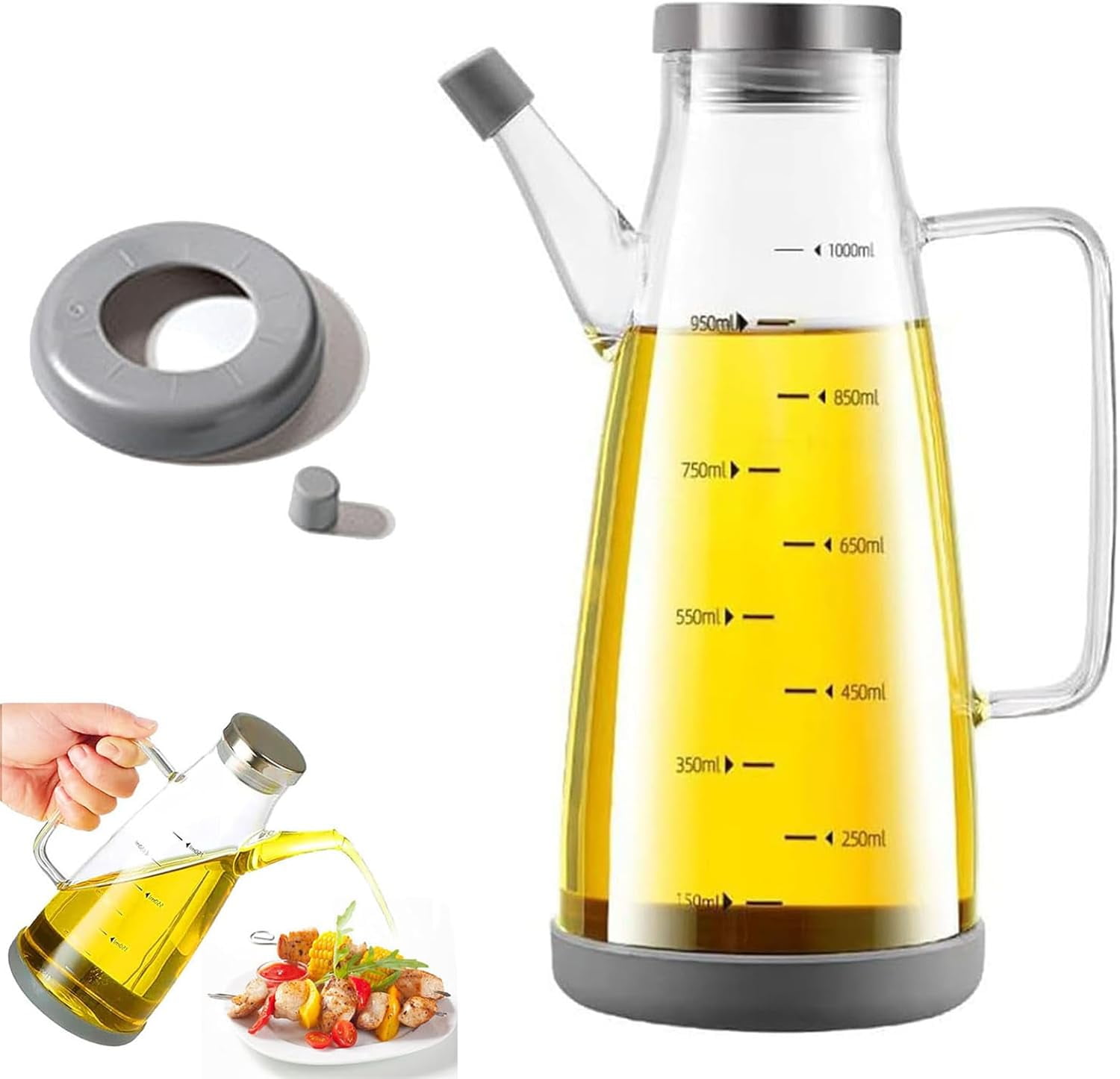 Roseionly Oil Dispenser Bottle with Drip Free Spout, Oil Dispenser ...