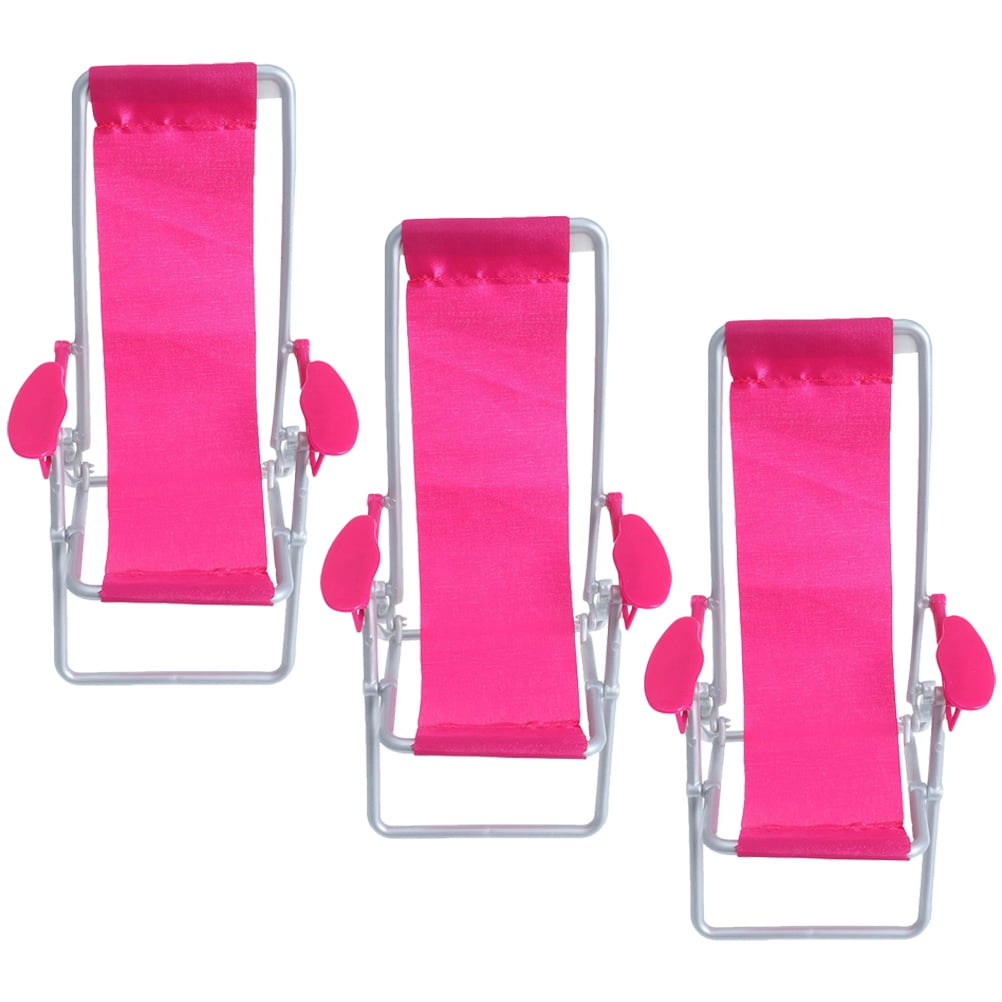 Roselacebra Homedecor Mini Beach Chair Foldable House Ornament Lounge ...