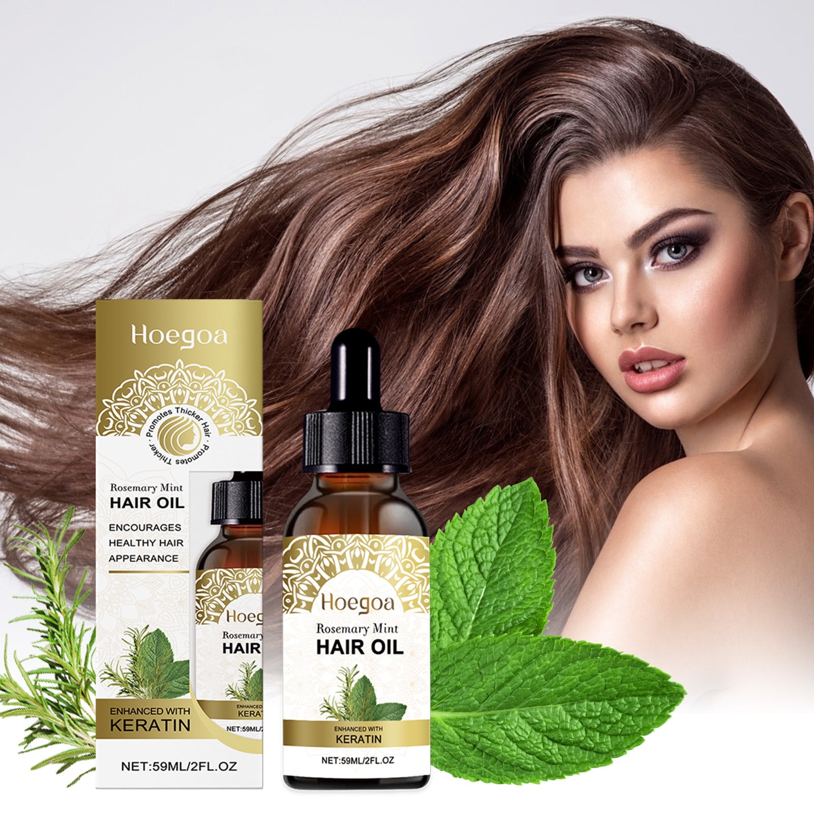 Rosemaries Mint Nourishing Hair Oil | Smooths Frizz & Adds Shine | Deep ...